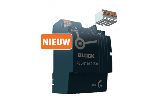 Block PEL gelijkstroomvoeding - Products4Engineers