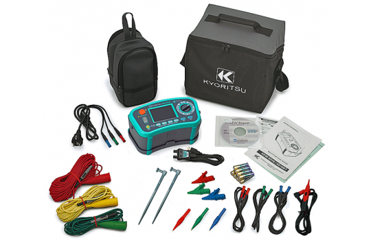 Kyoritsu 6516BT-KIT NEN3140 Installatietester met 3,5" kleuren LCD ...